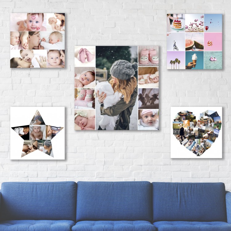 Square Collage Prints